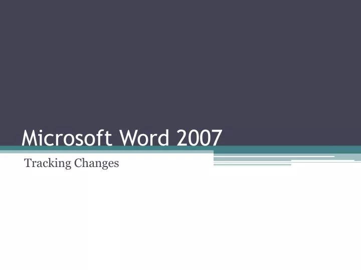 PPT - Microsoft Word 2007 PowerPoint Presentation, free download - ID ...