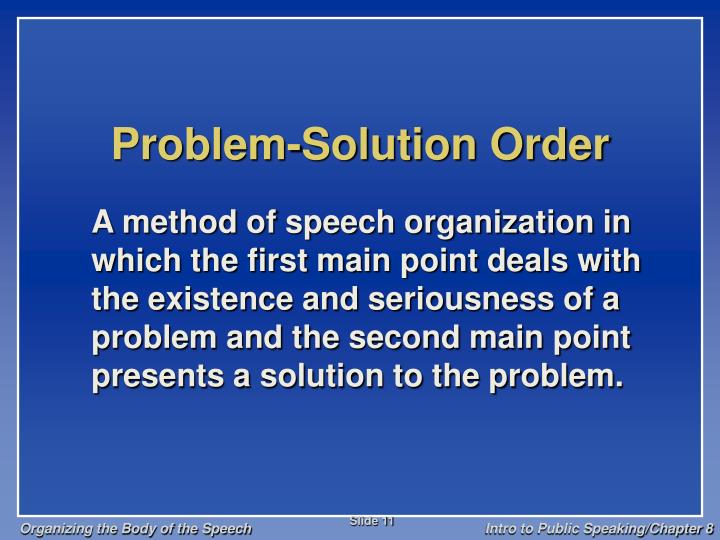 PPT - Organizing the Body of the Speech PowerPoint Presentation - ID ...
