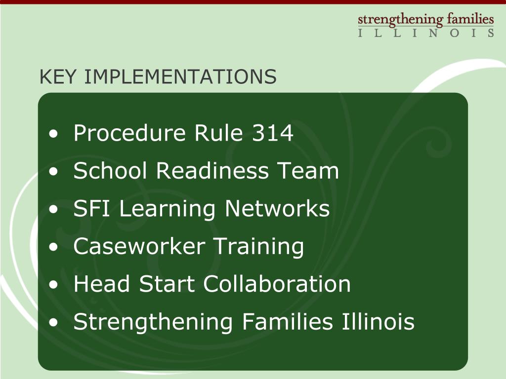 PPT - Strengthening Families Illinois Early Childhood / Child Welfare ...