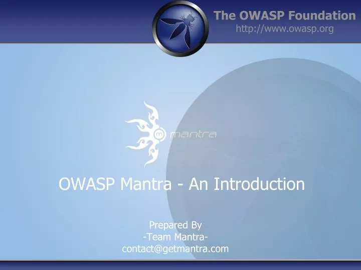 PPT - OWASP Mantra - An Introduction PowerPoint Presentation, free download - ID:2693721