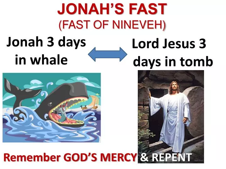 PPT - JONAH’S FAST (FAST OF NINEVEH) PowerPoint Presentation, free ...