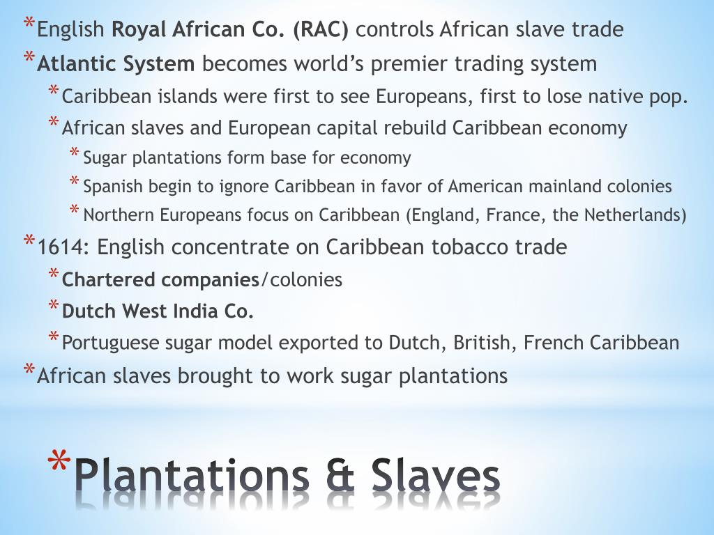 PPT - The Atlantic System & Africa, 1550-1800 PowerPoint Presentation ...