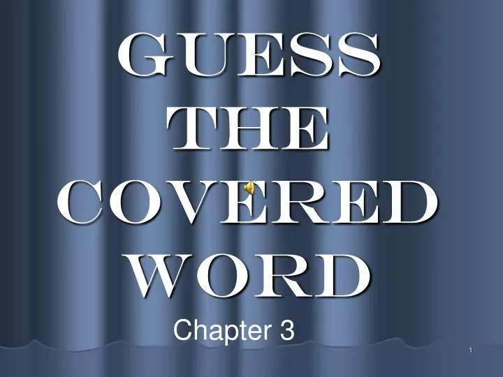 PPT - Guess the Covered Word PowerPoint Presentation, free download ...