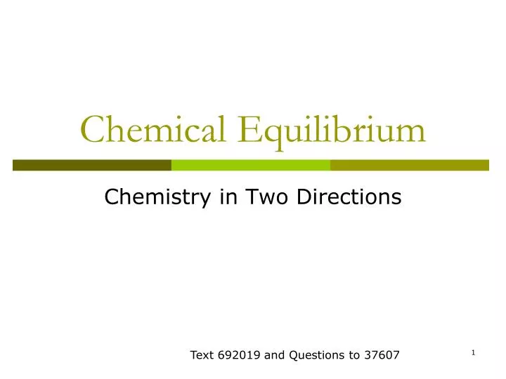 PPT - Chemical Equilibrium PowerPoint Presentation, free download - ID ...