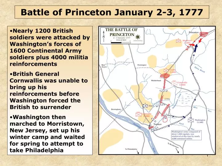 PPT - Battle of Princeton January 2-3, 1777 PowerPoint Presentation ...