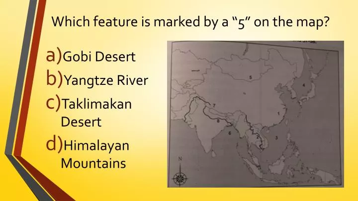 PPT - Which feature is marked by a “5” on the map? PowerPoint ...