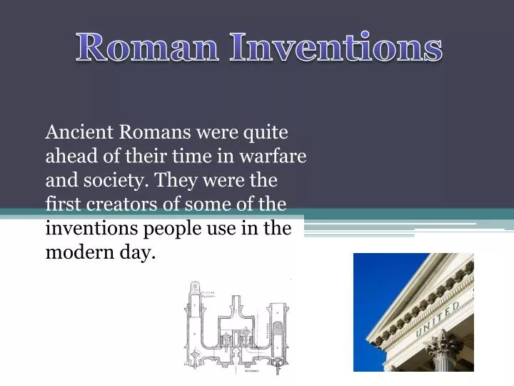 PPT - Roman Inventions PowerPoint Presentation, free download - ID:2694770