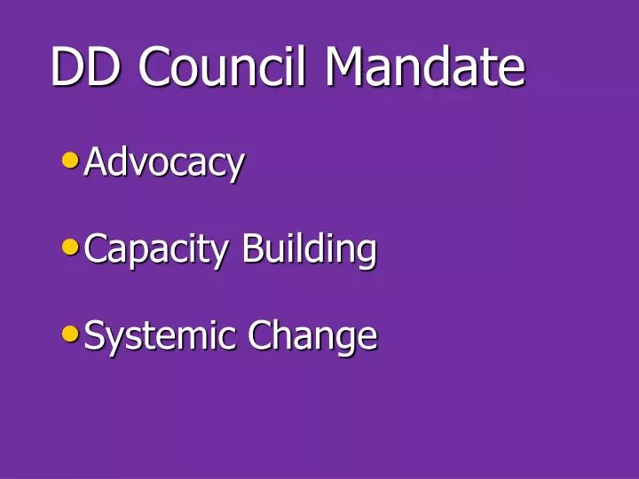 PPT - DD Council Mandate PowerPoint Presentation, free download - ID ...