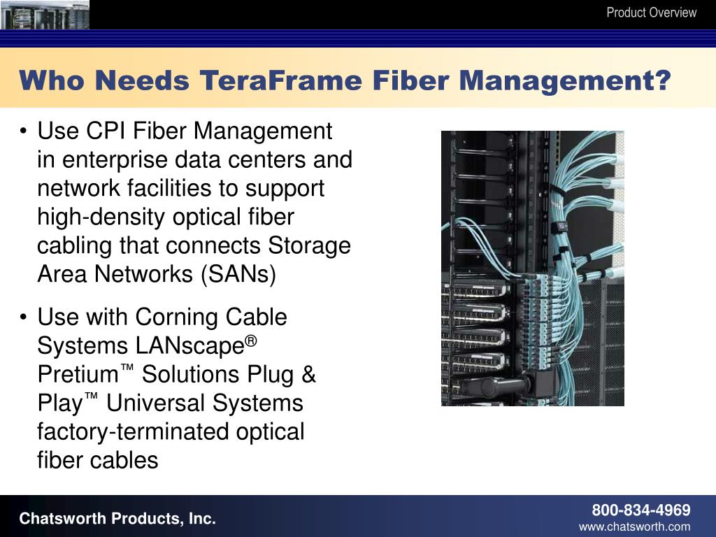 PPT - CPI Fiber Management for TeraFrame™ Family of Cabinets PowerPoint ...