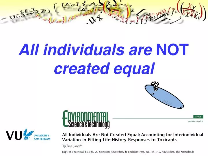 PPT - All individuals are NOT created equal PowerPoint Presentation ...