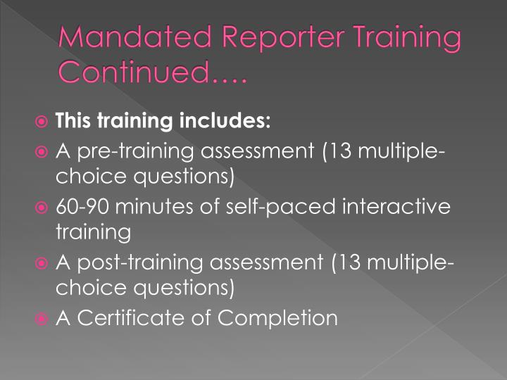 PPT - DCFS Mandated Reporter Training PowerPoint Presentation - ID:2695779