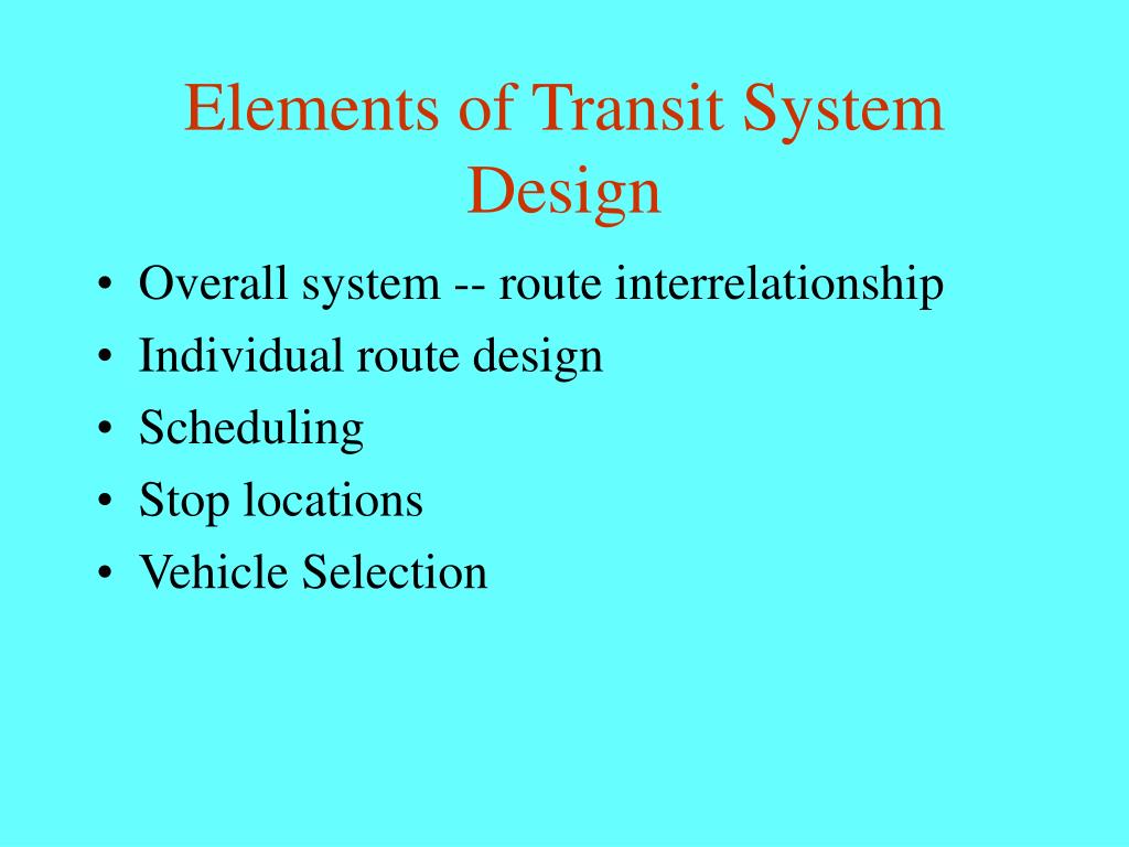 PPT - Business Logistics 420 Public Transportation PowerPoint ...