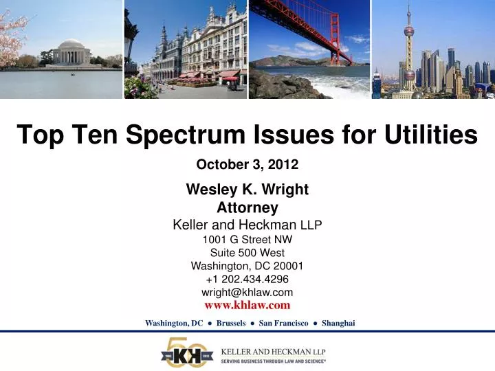 PPT - Top Ten Spectrum Issues for Utilities PowerPoint Presentation ...