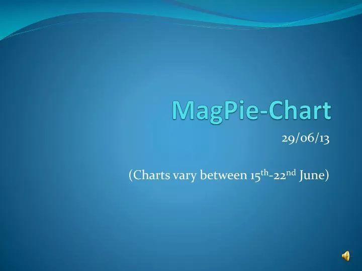 PPT - MagPie -Chart PowerPoint Presentation, free download - ID:2696687