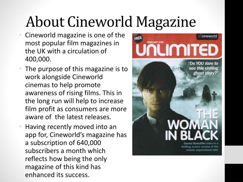 PPT - Woman in Black Magazine Front Cover Analysis PowerPoint ...