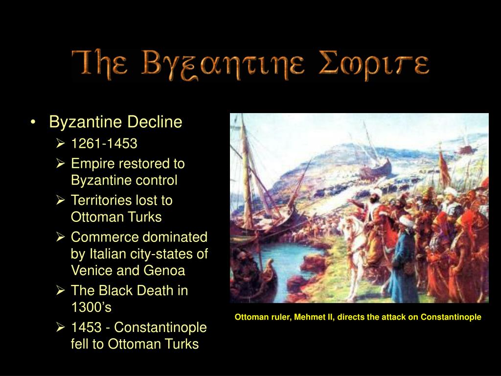 PPT - Origins Surviving eastern half of Roman Empire Byzantine rulers ...