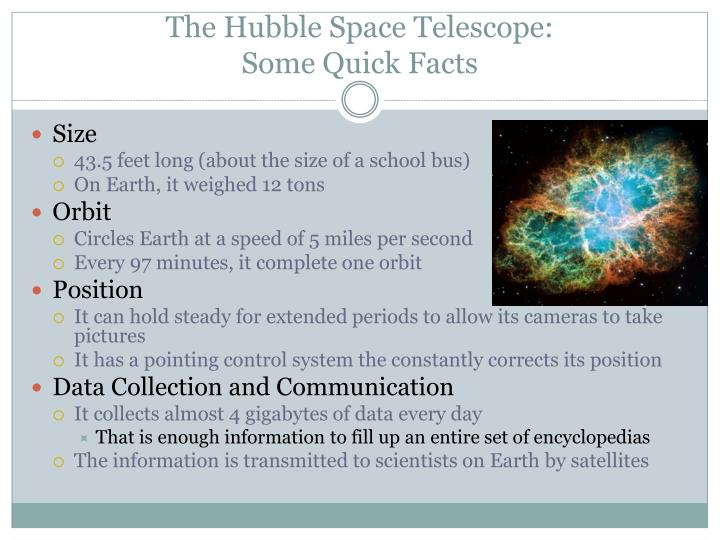 PPT - Eyes in the Sky: The Hubble Space Telescope PowerPoint ...