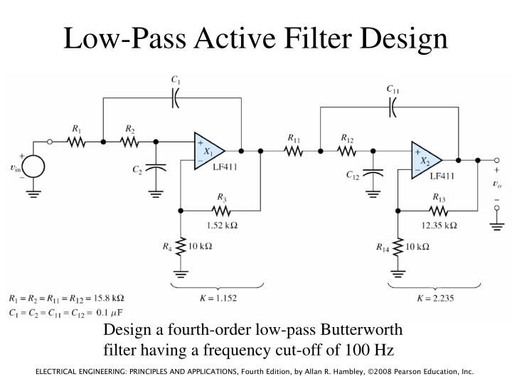 PPT - Lecture 19 High Pass Filters, 2 nd Order Filters, Active Filters ...