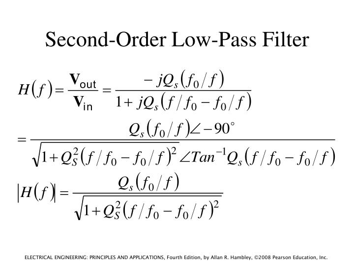 PPT - Lecture 19 High Pass Filters, 2 nd Order Filters, Active Filters ...