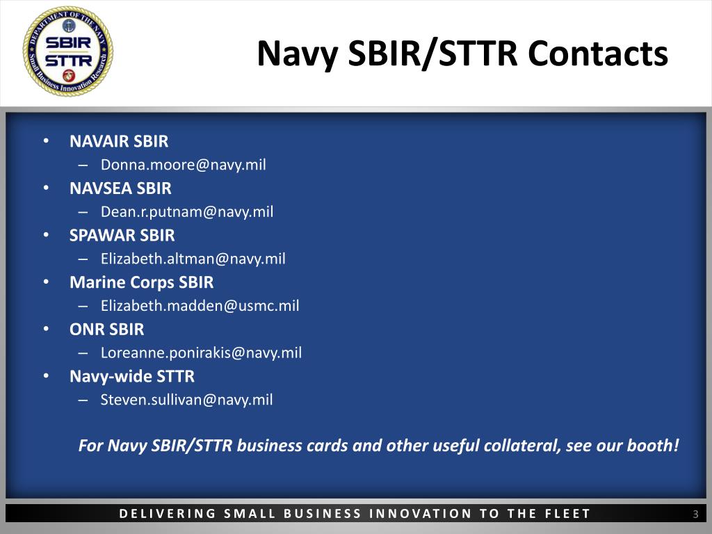 PPT - Department of Navy SBIR and STTR Programs Spring National SBIR/STTR Conference May 2013 ...