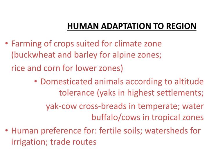 Human Adaptation In Equatorial Region