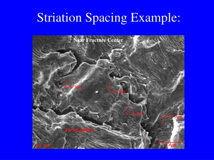 PPT - Fatigue Striation Spacing Measurement PowerPoint Presentation ...