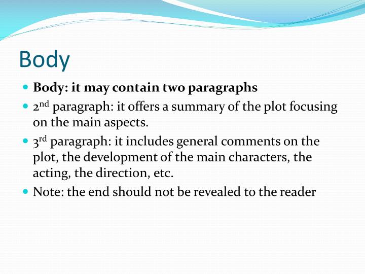 PPT - How to Write a Film Review PowerPoint Presentation - ID:2698450