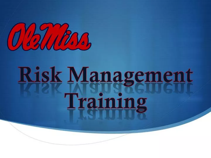 PPT - Risk Management Training PowerPoint Presentation, free download ...