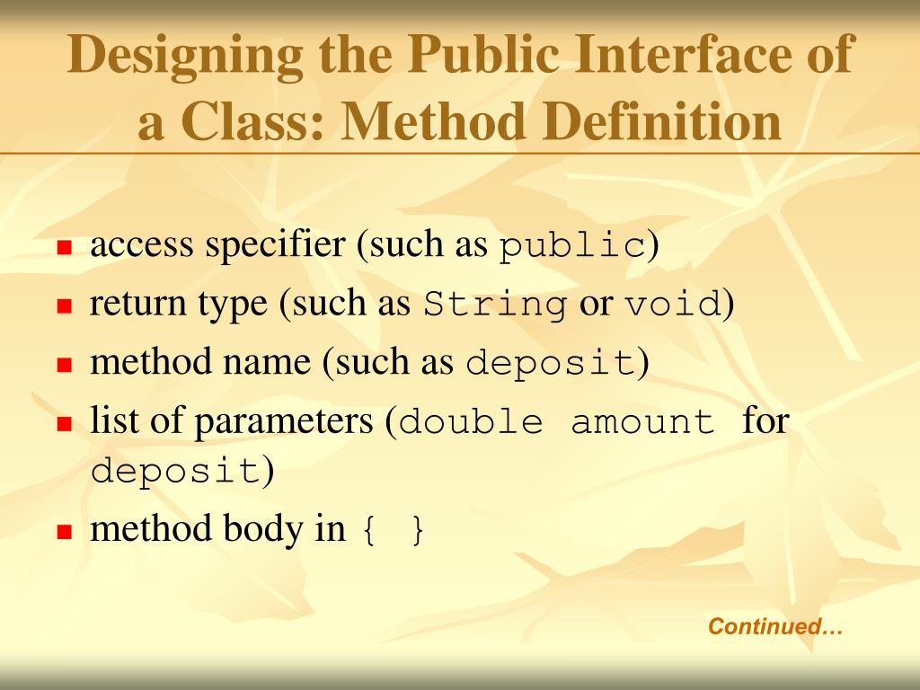 PPT - Chapter 3 Implementing Classes PowerPoint Presentation, free ...
