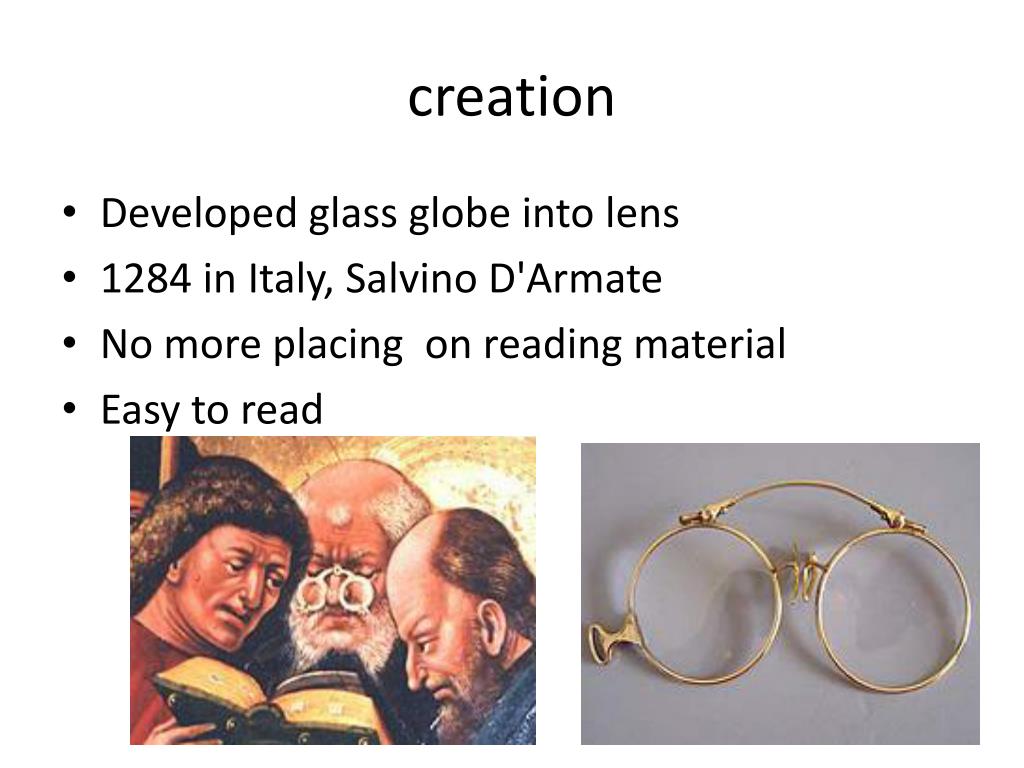 PPT - Invention of “Glasses/lenses” PowerPoint Presentation, free ...