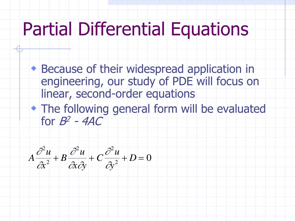 PPT - PARTIAL DIFFERENTIAL EQUATIONS Student Notes PowerPoint ... PPT - PARTIAL DIFFERENTIAL EQUATIONS Student Notes PowerPoint ...