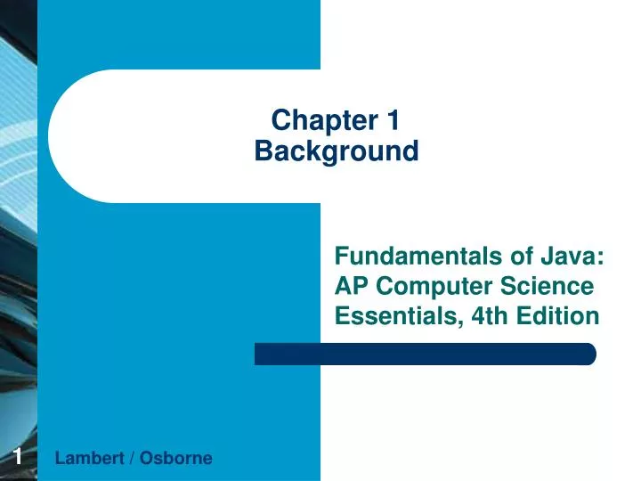 PPT - Chapter 1 Background PowerPoint Presentation, free download - ID ...