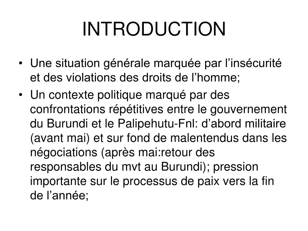PPT - LIGUE BURUNDAISE DES DROITS DE L’HOMME « ITEKA » PowerPoint ...