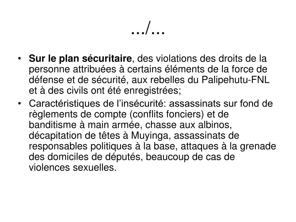 PPT - LIGUE BURUNDAISE DES DROITS DE L’HOMME « ITEKA » PowerPoint ...
