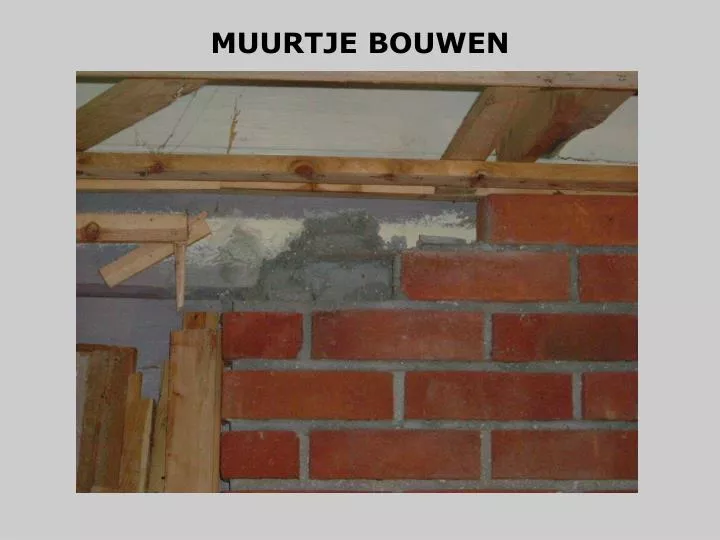 PPT - MUURTJE BOUWEN PowerPoint Presentation, free download - ID:2700099