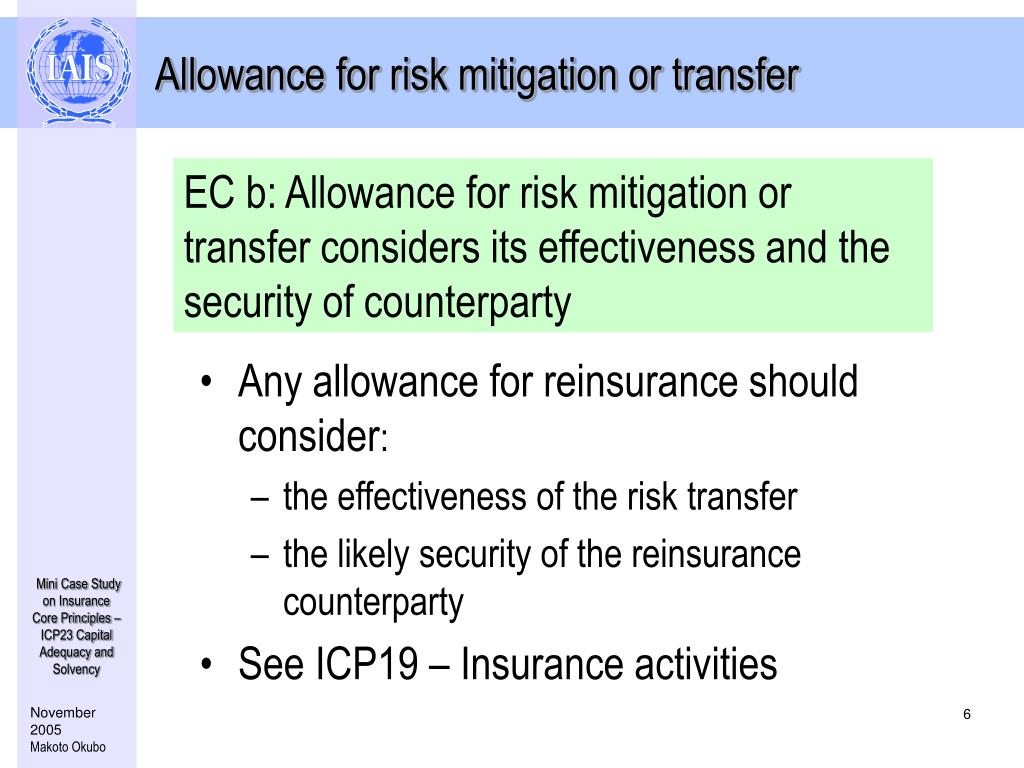 PPT - Mini Case Study on Insurance Core Principles - ICP23 Capital ...