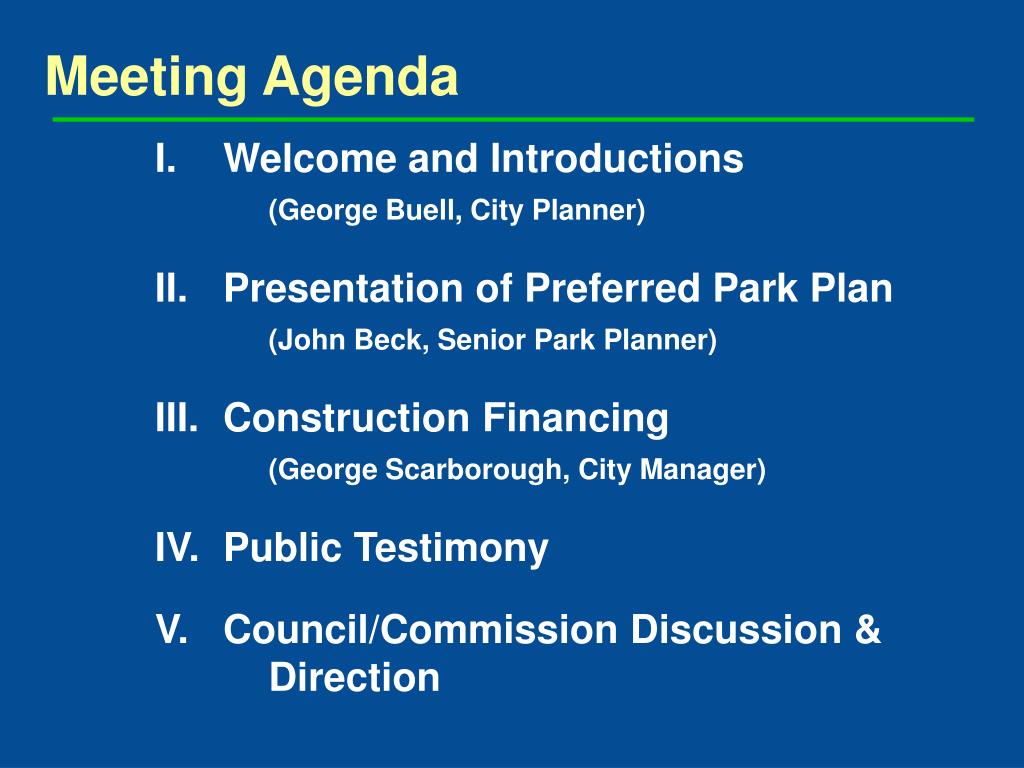 PPT - Avenida La Pata/Avenida Vista Hermosa Community Park PRESENTATION ...