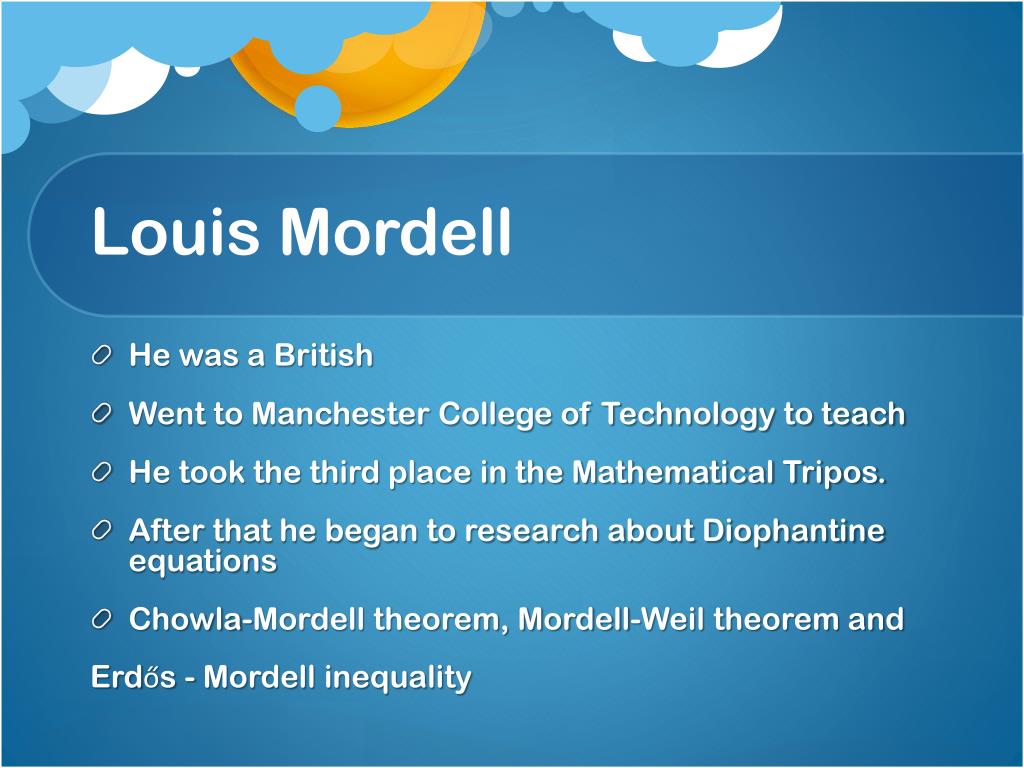 PPT - Edmund Landau and Louis Mordell PowerPoint Presentation, free ...
