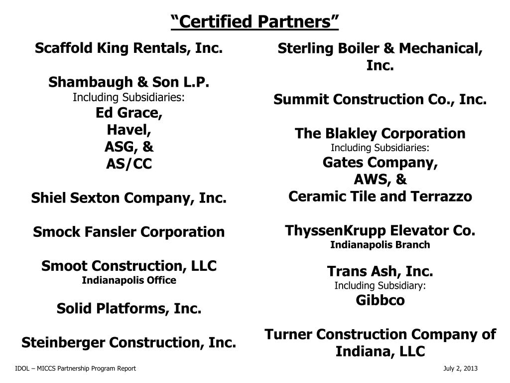 PPT - Indiana Department of Labor’s (IDOL) Indiana Occupational Safety ...