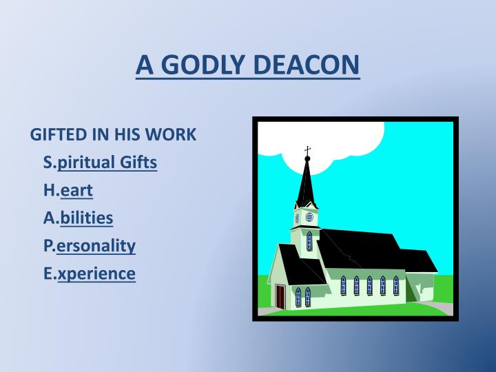 PPT - Deacons Training PowerPoint Presentation - ID:2701590
