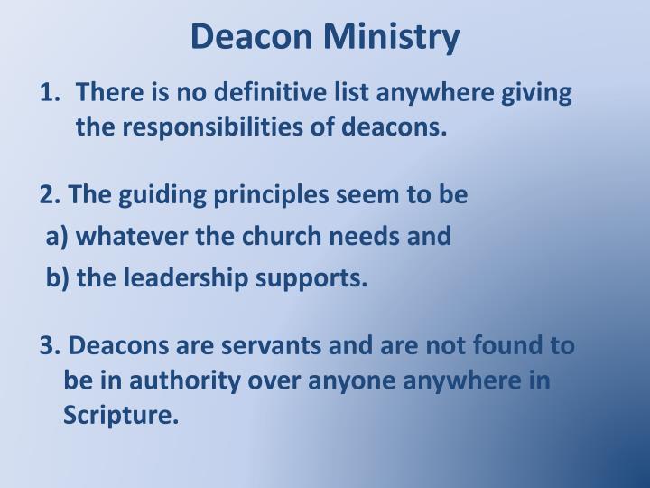 PPT - Deacons Training PowerPoint Presentation - ID:2701590