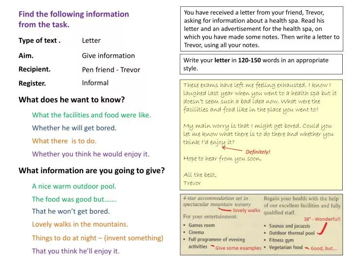 PPT - Write your letter in 120-150 words in an appropriate style ...