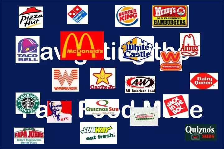 PPT - Navigating the Fast Food Maze PowerPoint Presentation, free ...