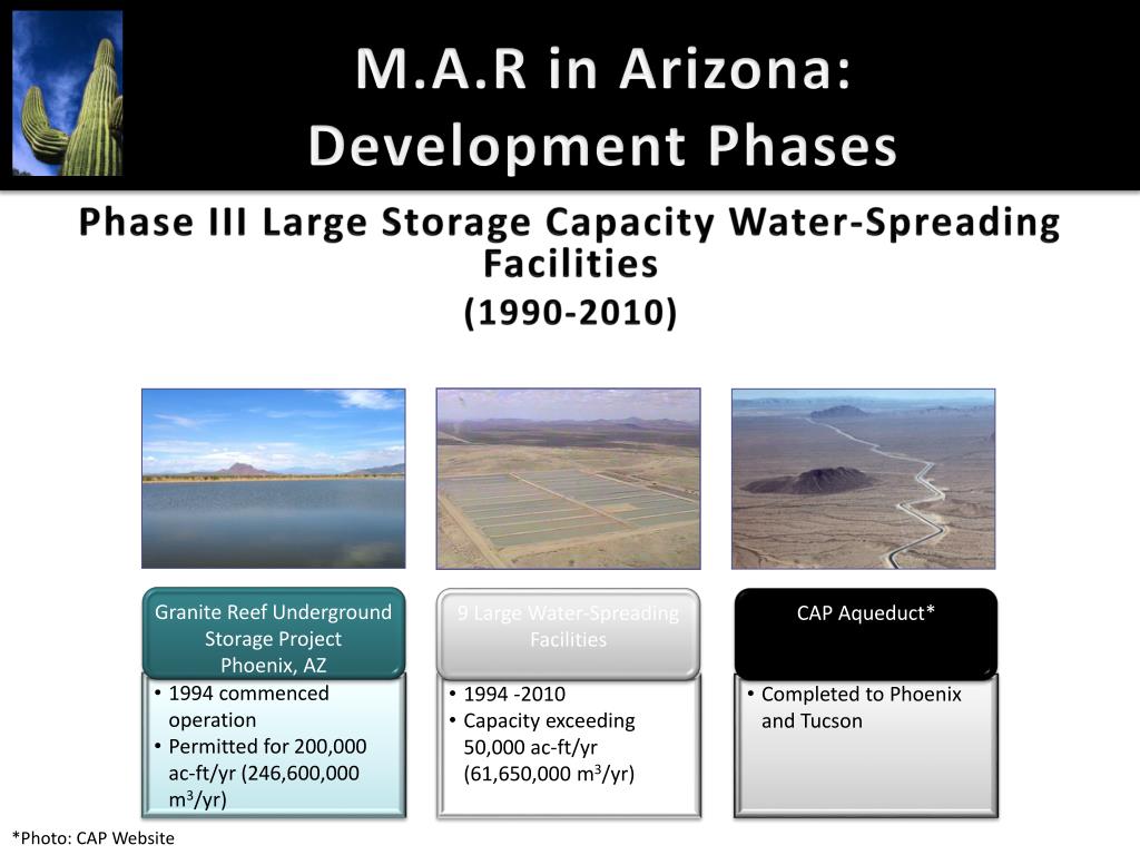 PPT - MANAGED AQUIFER RECHARGE FOR THE ARIZONA DESERT: PowerPoint ...