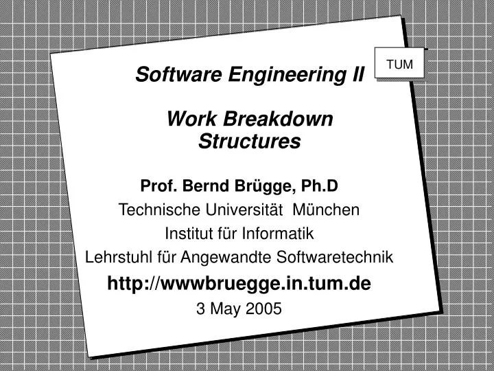 PPT - Software Engineering II Work Breakdown Structures PowerPoint Presentation - ID:2702183