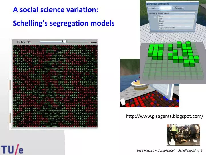 PPT - A social science variation: Schelling’s segregation models ...