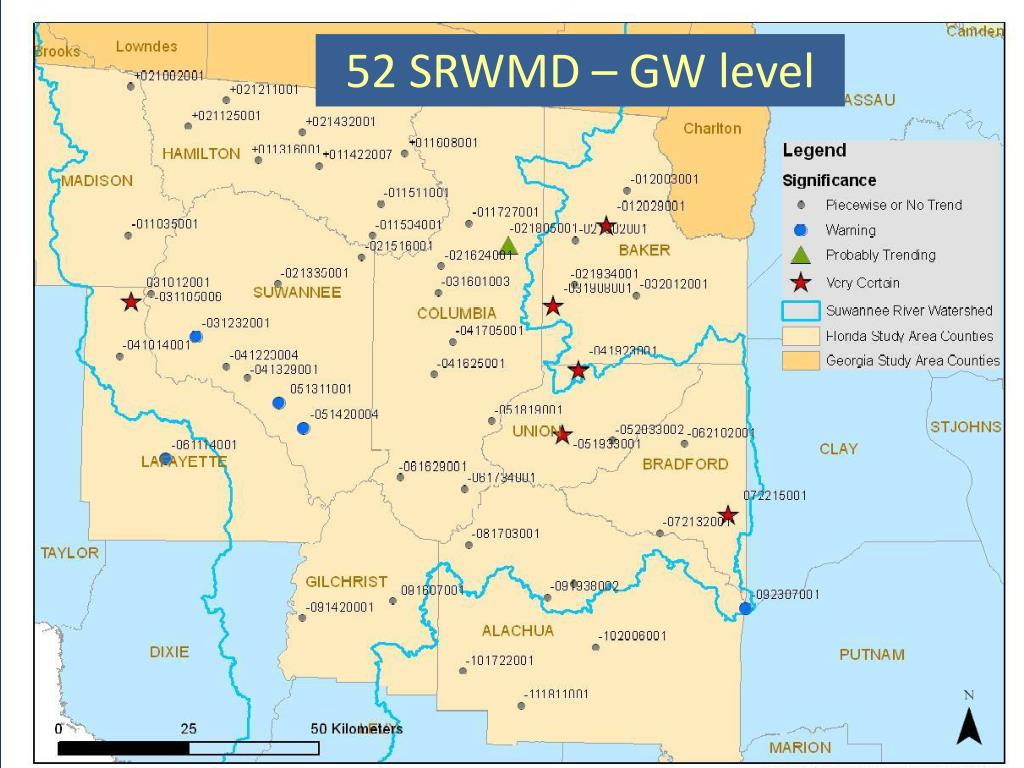 PPT - Historic Water Use and Groundwater Trends in the Suwannee River ...