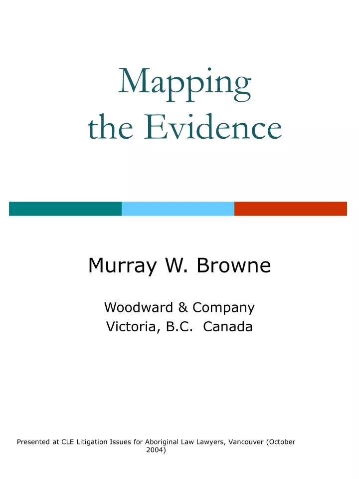 PPT - Mapping the Evidence PowerPoint Presentation, free download - ID ...
