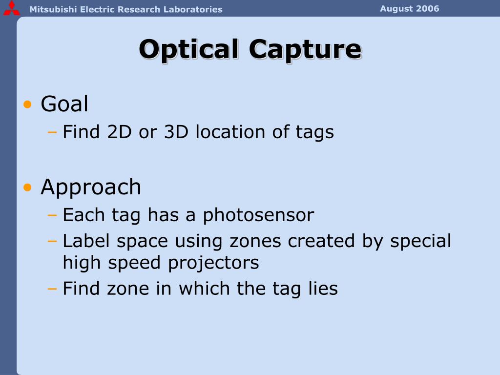PPT - Mitsubishi Electric Research Labs (MERL) Cambridge, MA PowerPoint ...