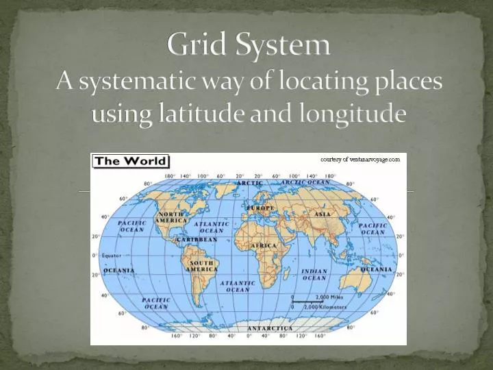 PPT - Grid System A systematic way of locating places using latitude ...